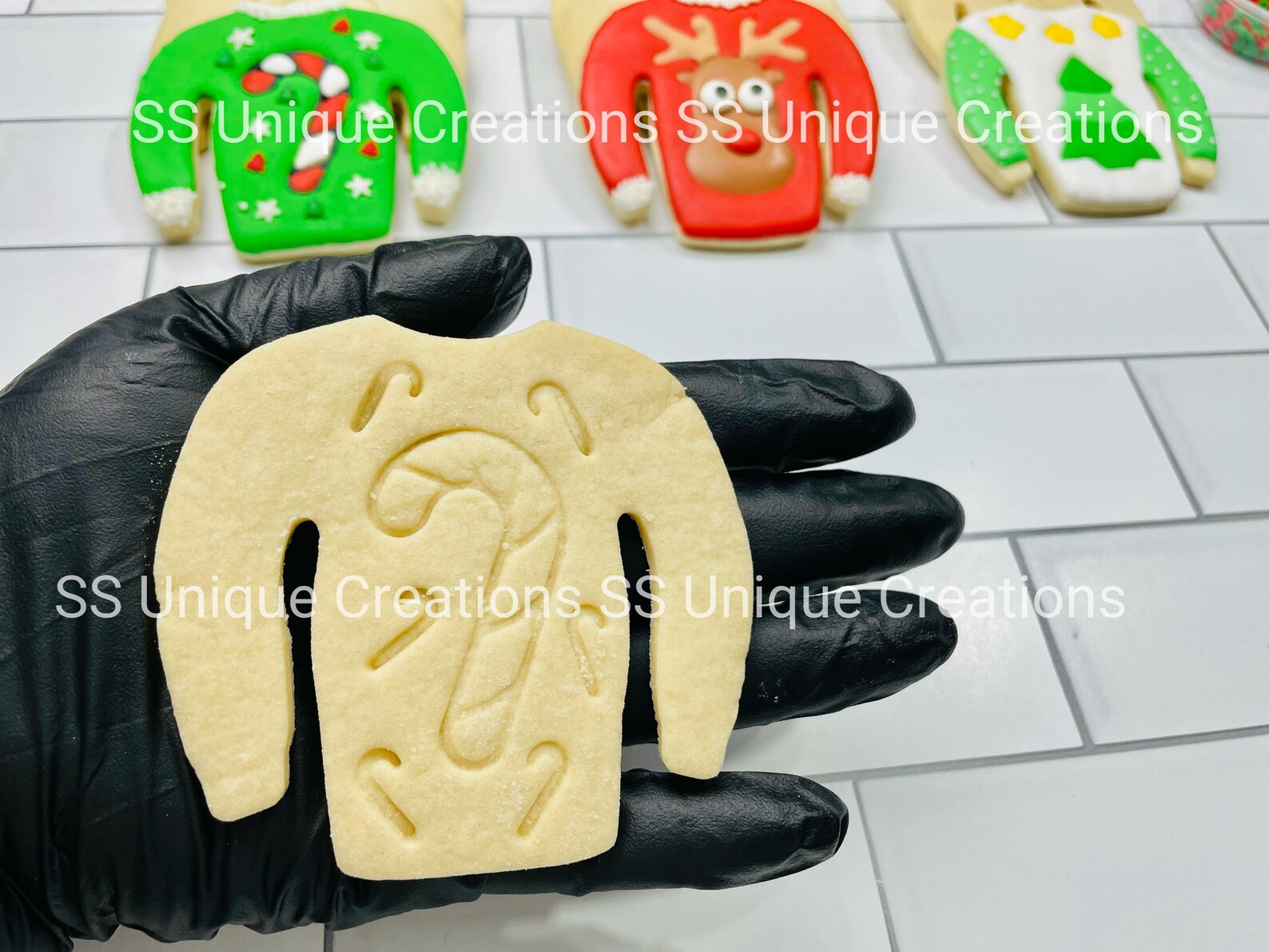 Ugly Sweater Cookie Decorating Kit (large Cookies) ,**INCLUDES 24 ITEMS ...