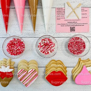 Valentines Day Cookie Decorating Kit, Valentines DIY Cookie Kit ...