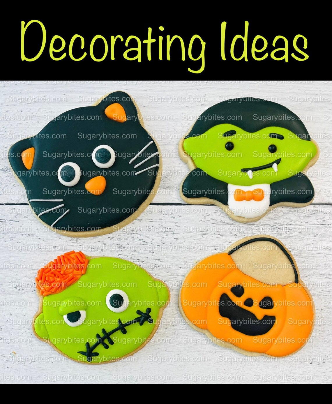 Halloween Cookie Decorating Kit, DIY Cookie Kit, (large Cookies ...