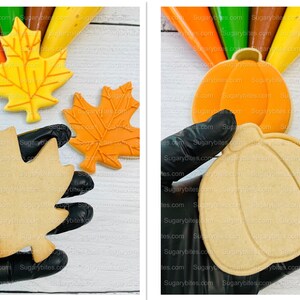 Fall Cookie Decorating Kit, ***INCLUDES 24 ITEMS*** (large Cookies ...
