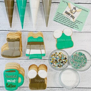 Winter Cookie Decorating Kit, Winter DIY Cookie Kit, (large Cookies ...