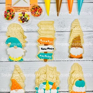 Fall Thanksgiving Cookie Decorating Kit , (extra Large Cookies ...