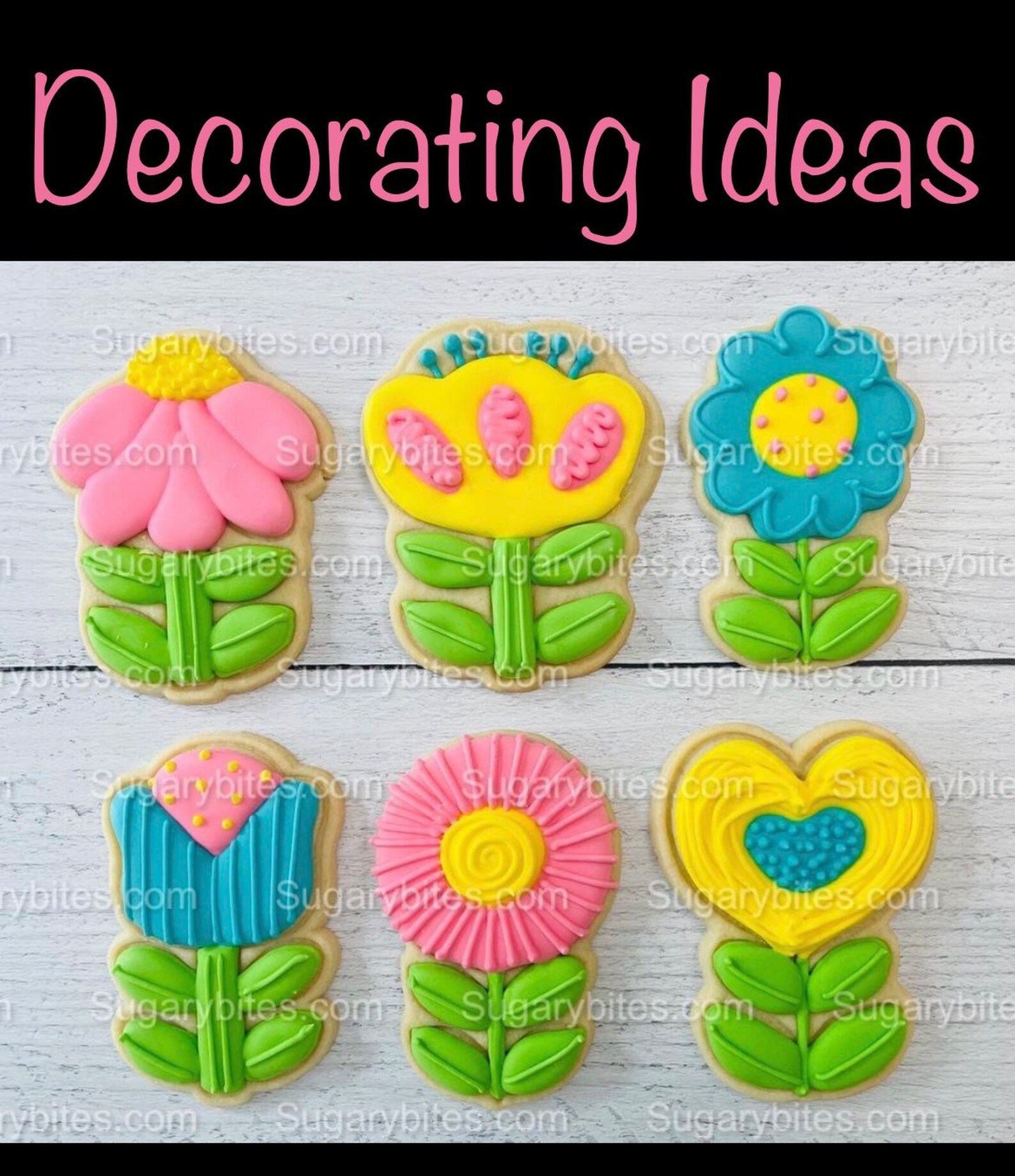 Flower Cookie Decorating Kit, DIY Flower Cookie Decorating Kit, Spring ...