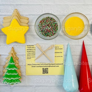 Christmas Cookie Decorating Kit, Christmas DIY Cookie Kit, (large ...