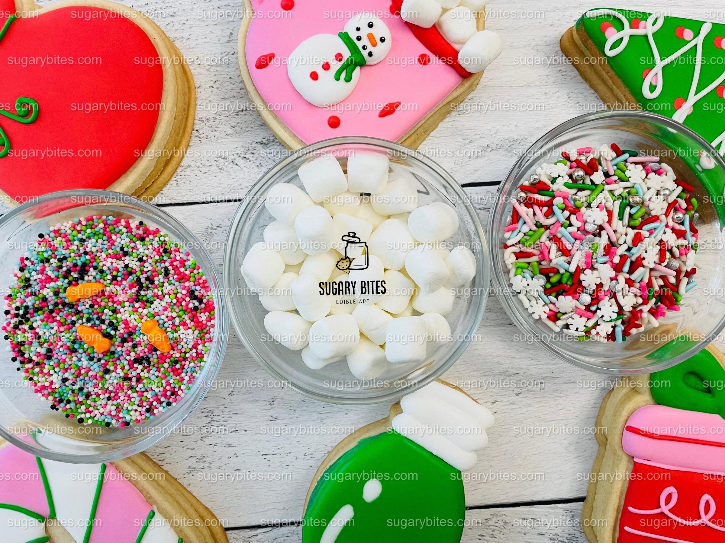 Winter Cookie Decorating Kit, Christmas DIY Cookie Kit, (large Cookies ...