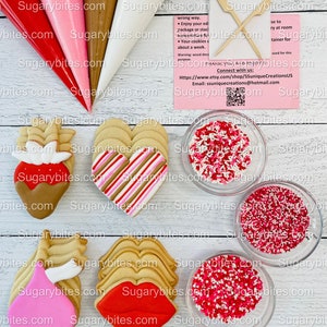 Valentines Day Cookie Decorating Kit, Valentines DIY Cookie Kit ...