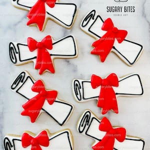 Graduation Diploma Cookies, Graduation Party, (large Cookies), Includes ...