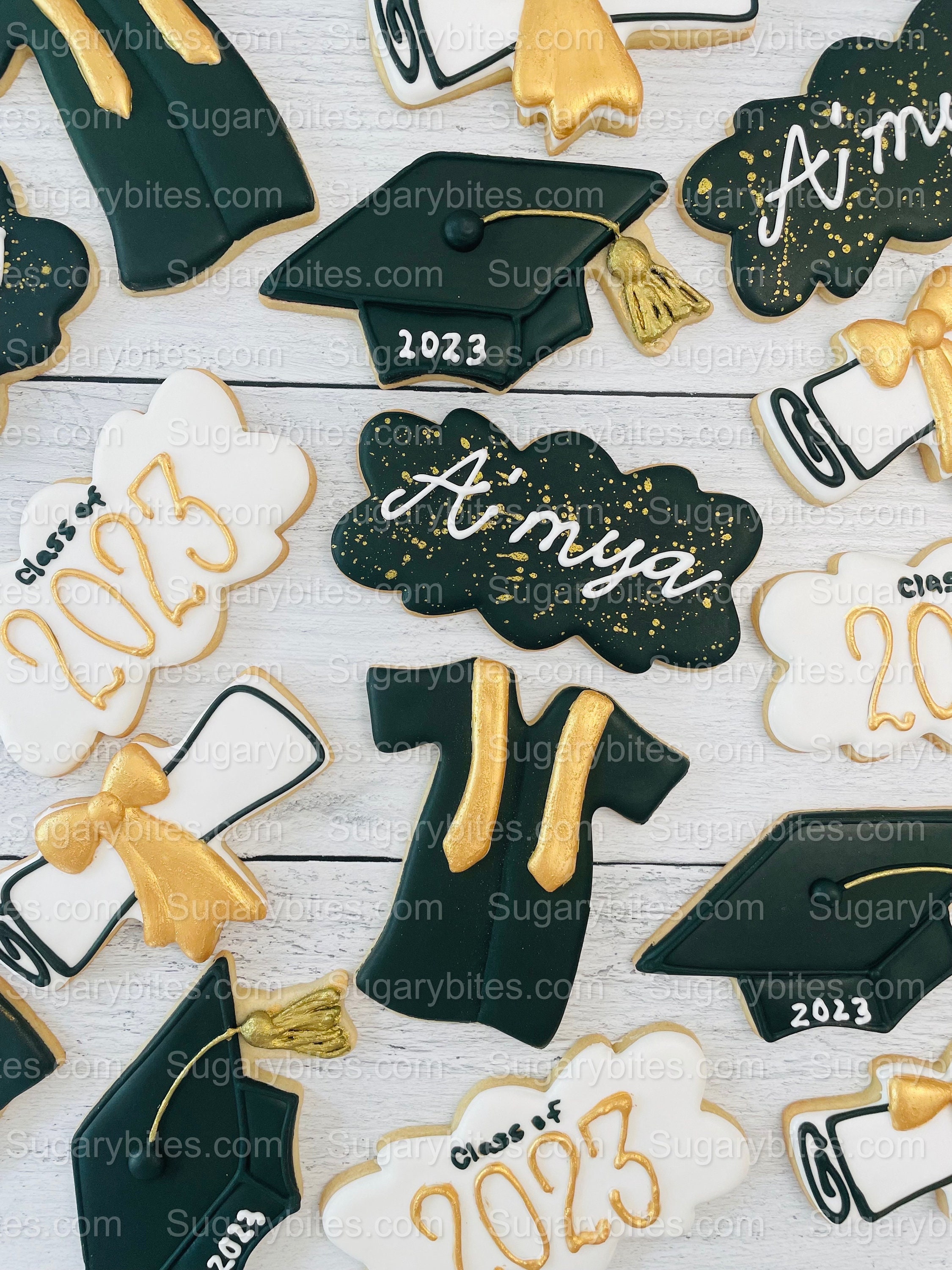Graduation Cookies, Graduation Party, (large Cookies), Includes 12 ...
