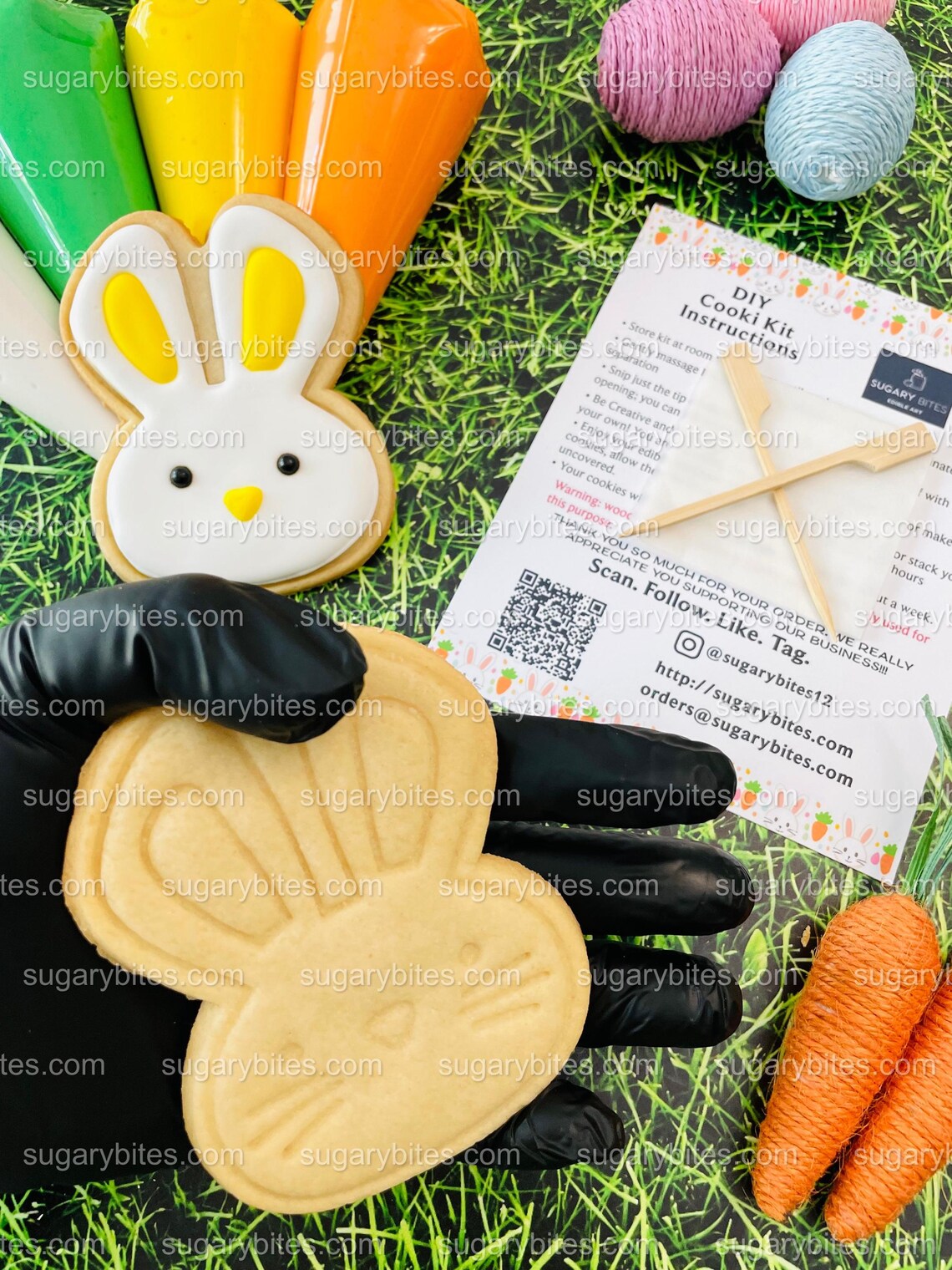 Easter Cookie Decorating Kit, DIY Spring Sugar Cookie Decorating Kit ...