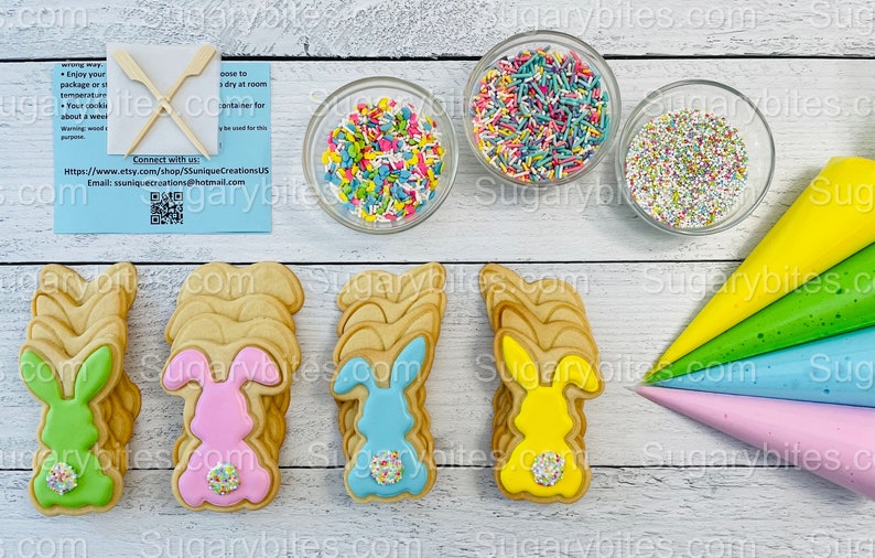 Easter Cookie Decorating Kit, Easter DIY Cookie Kit, **INCLUDES 26 ...