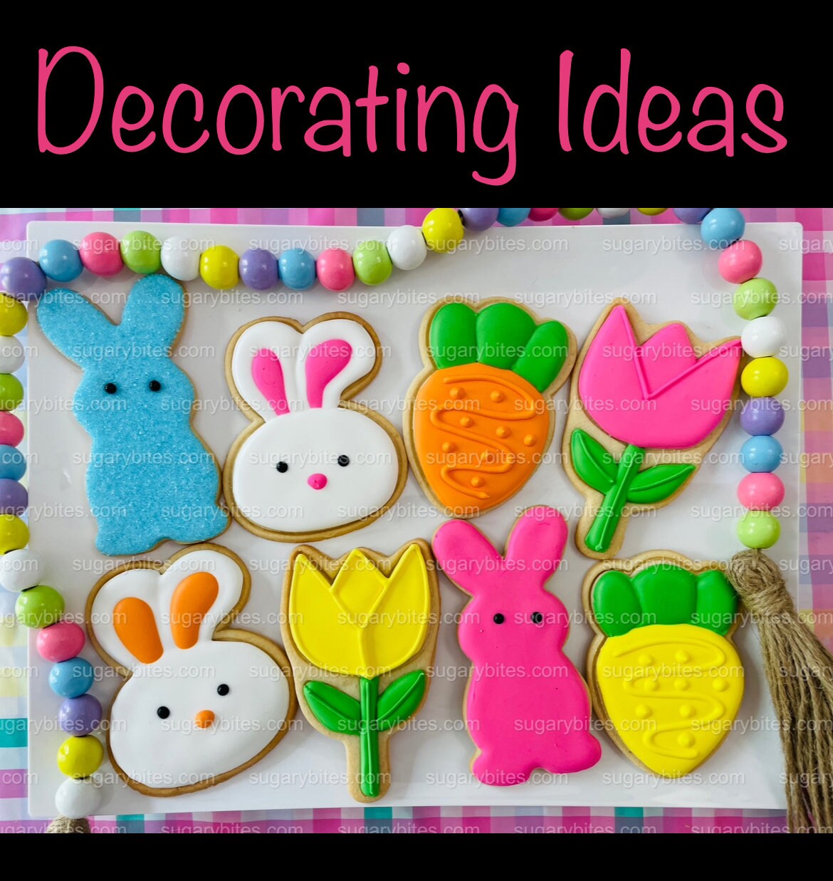 Easter Cookie Decorating Kit, DIY Spring Sugar Cookie Decorating Kit ...