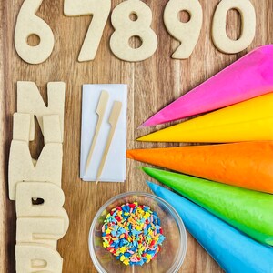 Numbers Decorating Kit, **INCLUDES 30 ITEMS** Cookie DIY Kit, Zoom ...