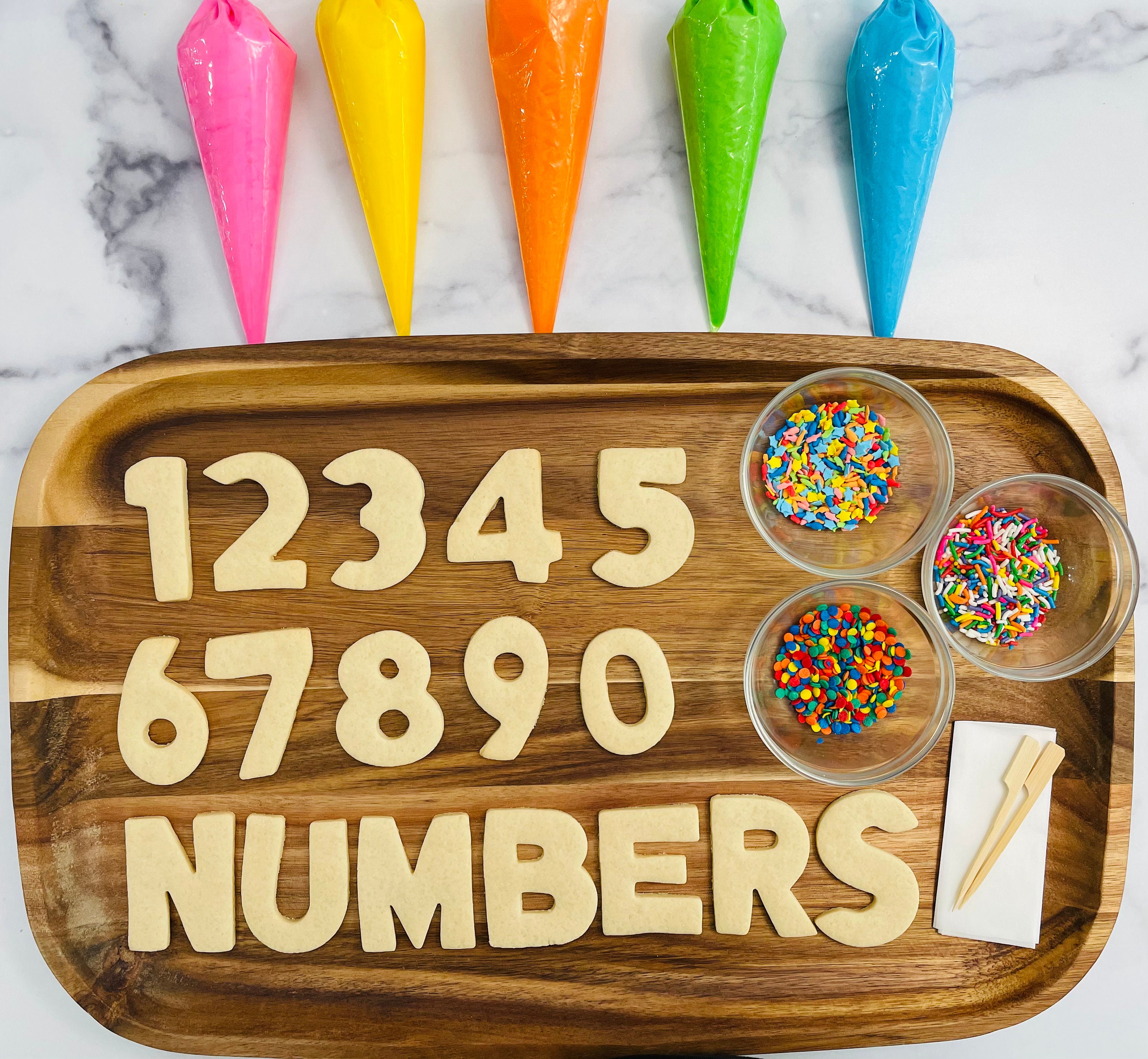 Numbers Decorating Kit, **INCLUDES 30 ITEMS** Cookie DIY Kit, Zoom ...