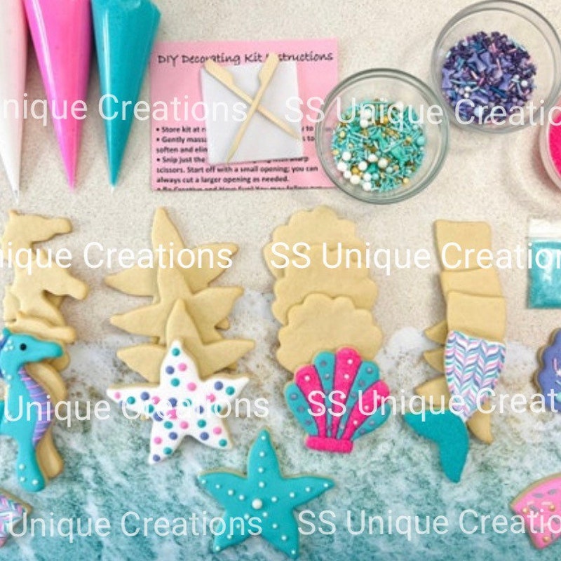 Mermaid Cookies - Etsy