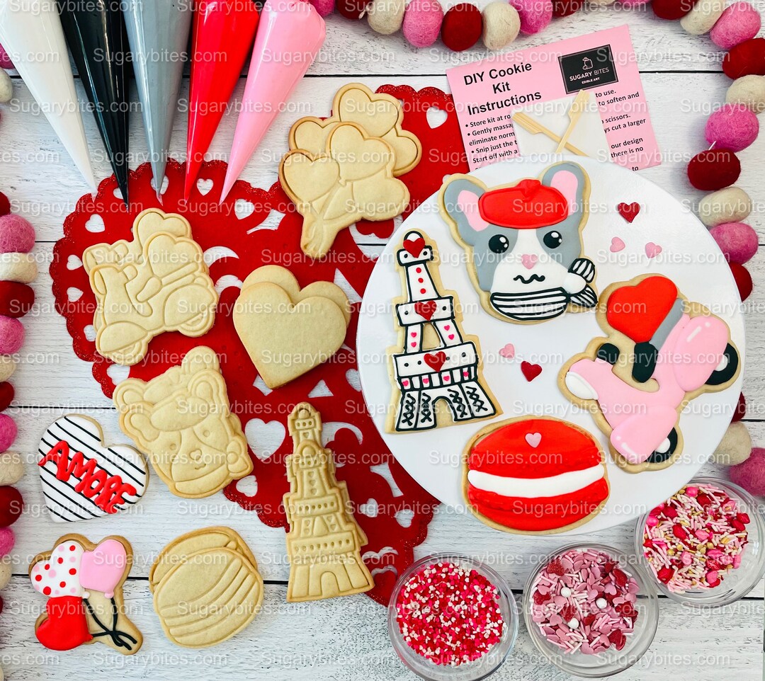Valentines Cookie Decorating Kit, Valentines DIY Cookie Kit, **INCLUDES ...