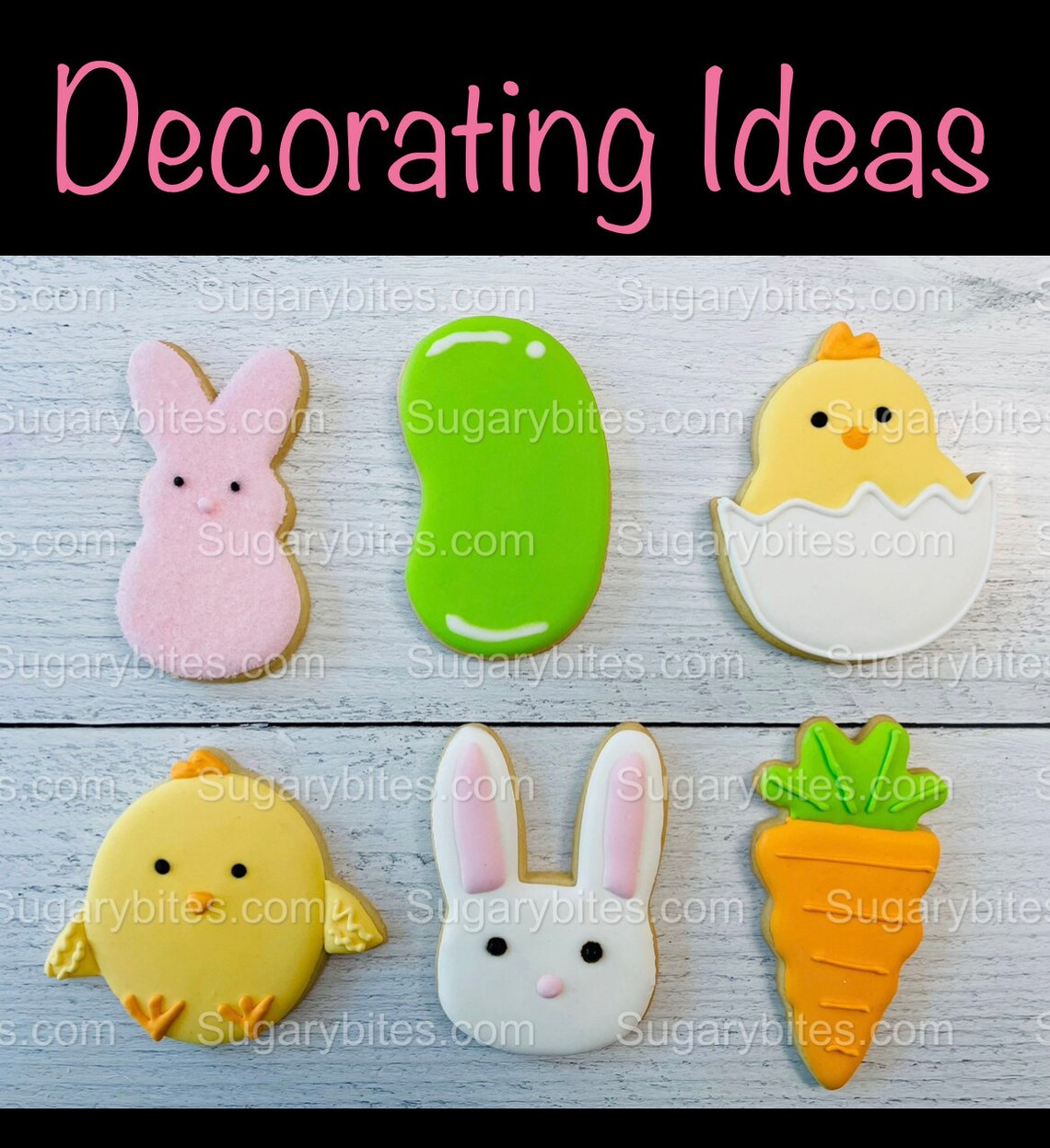 Easter Cookie Decorating Kit, Easter DIY Cookie Kit, **INCLUDES 25 ...