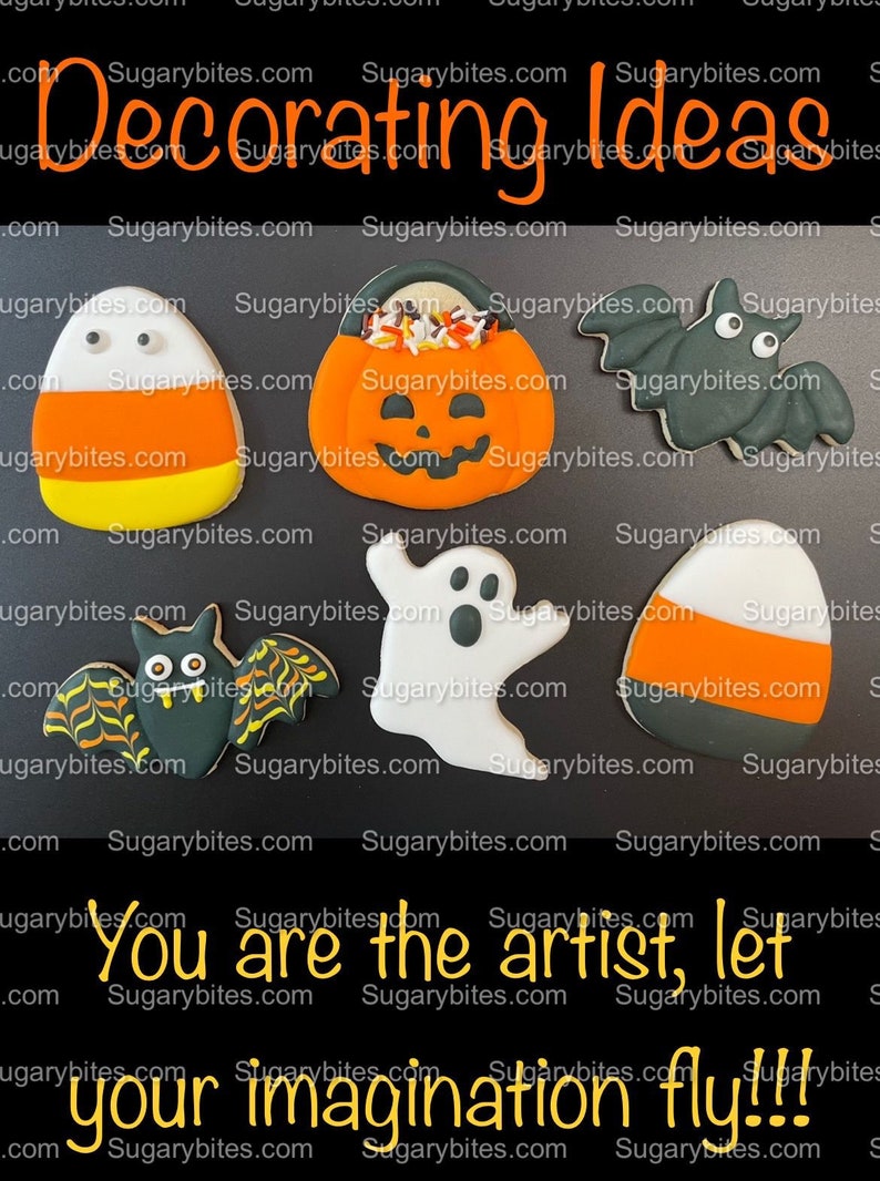 Halloween Cookie Decorating Kit DIY Cookie Kit large - Etsy