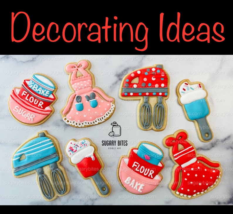 Baking Themed Cookie Decorating Kit, DIY Baking Sugar Cookie Kit ...