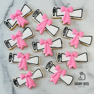 Graduation Diploma Cookies, Graduation Party, (large Cookies), Includes ...