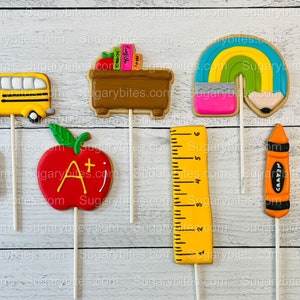 Back to School Pops, Teacher Appreciation Week Cookies, 12 LARGE ...