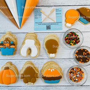 Fall Cookie Decorating Kit, Thanksgiving DIY Decorating Cookies Kit ...