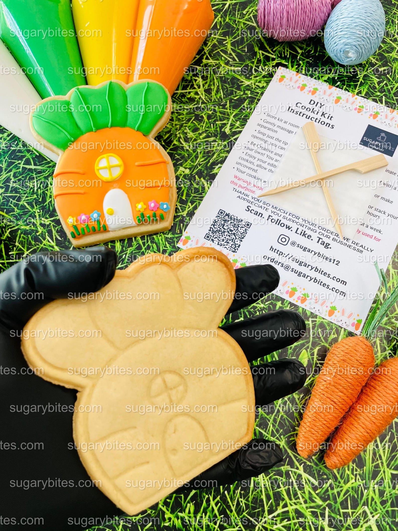 Easter Cookie Decorating Kit, DIY Spring Sugar Cookie Decorating Kit ...