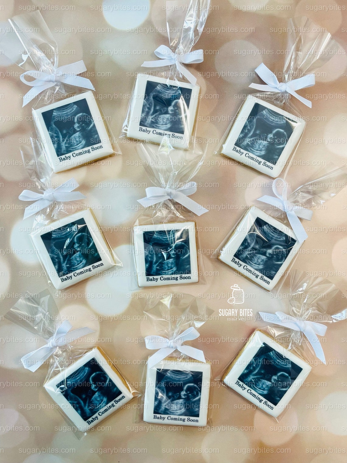 Baby Shower Cookies, Ultrasound Cookies, Edible Photo Cookies ...