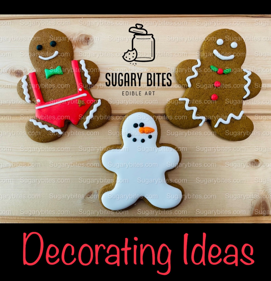 Gingerbread Cookie Decorating Kit, Christmas DIY Cookie Kit, (large ...