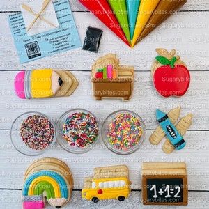 Back to School Cookie Decorating Kit, ***INCLUDES 28 ITEMS***** (large ...
