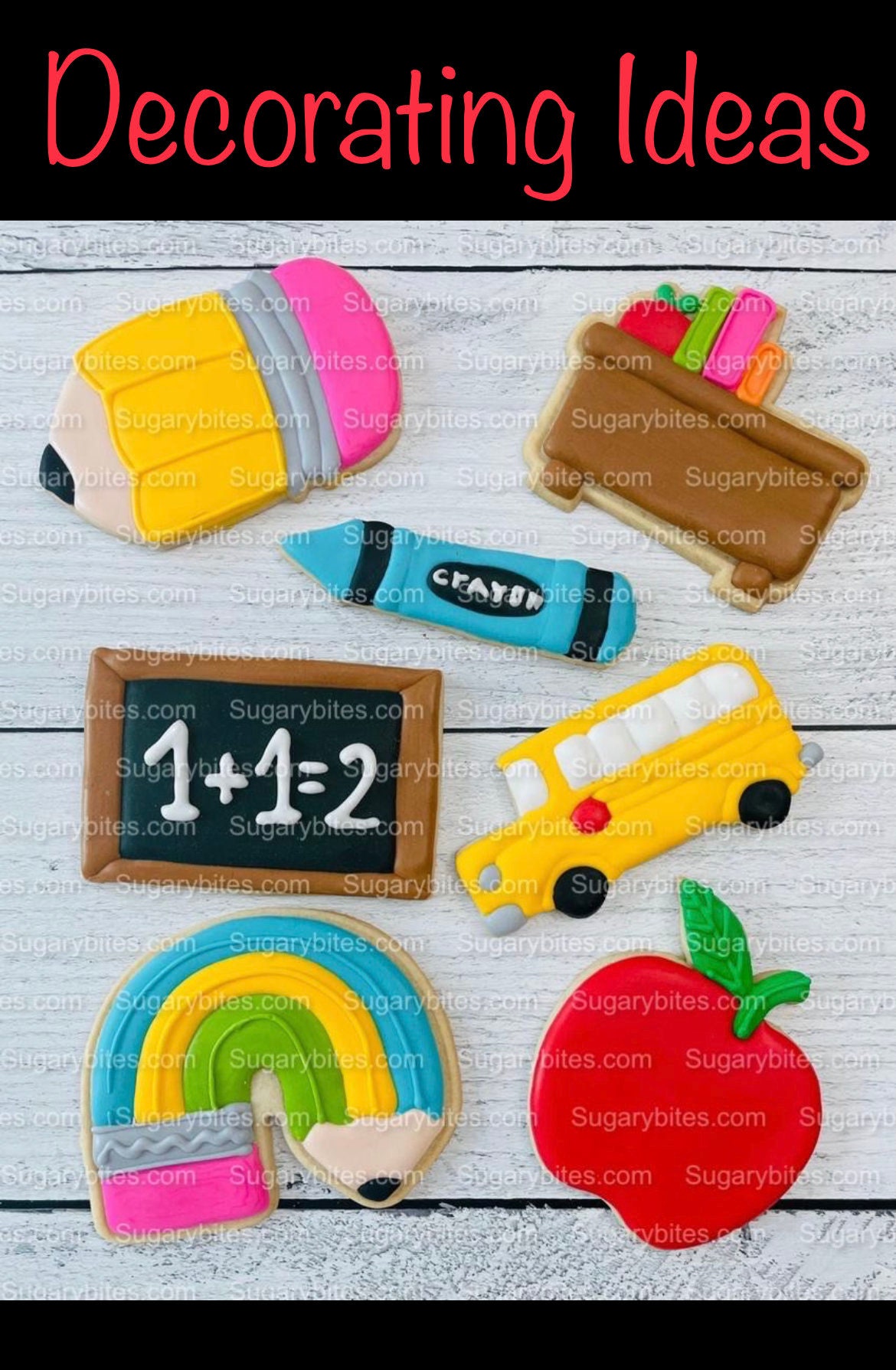 Back to School Cookie Decorating Kit, ***INCLUDES 28 ITEMS***** (large ...