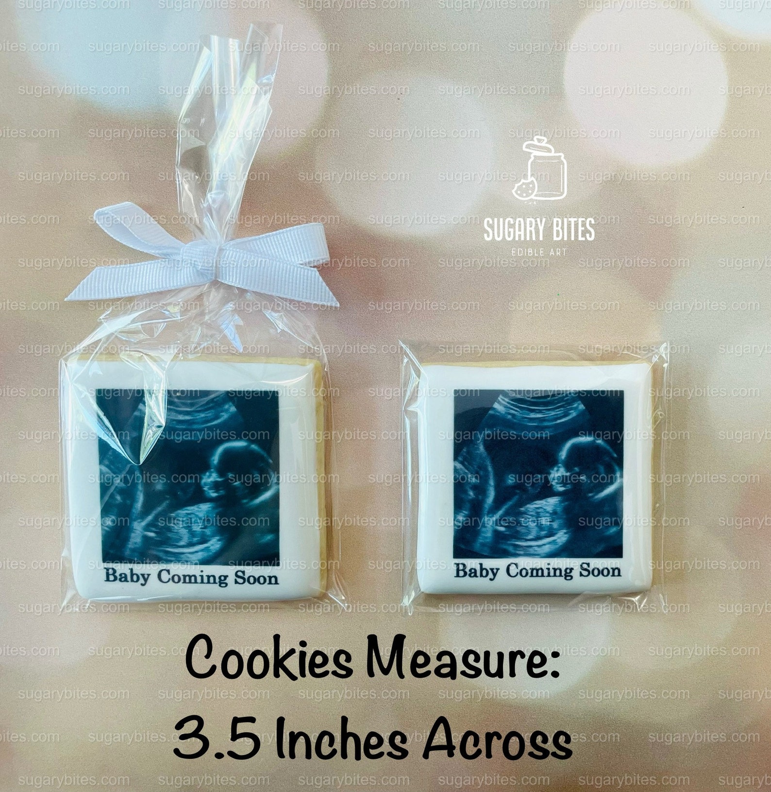 Baby Shower Cookies, Ultrasound Cookies, Edible Photo Cookies ...