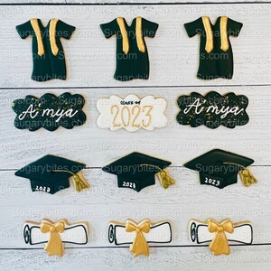 Graduation Cookies, Graduation Party, (large Cookies), Includes 12 ...
