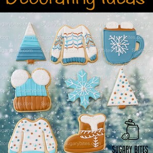 Winter Cookie Decorating Kit, Christmas DIY Cookie Kit, (large Cookies ...