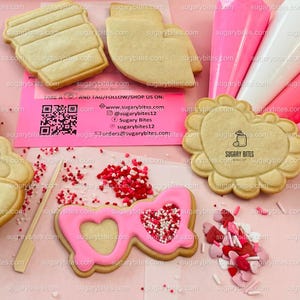 Valentine’s Day Cookie Decorating Kit, DIY Valentine’s Day Cookie Kit ...