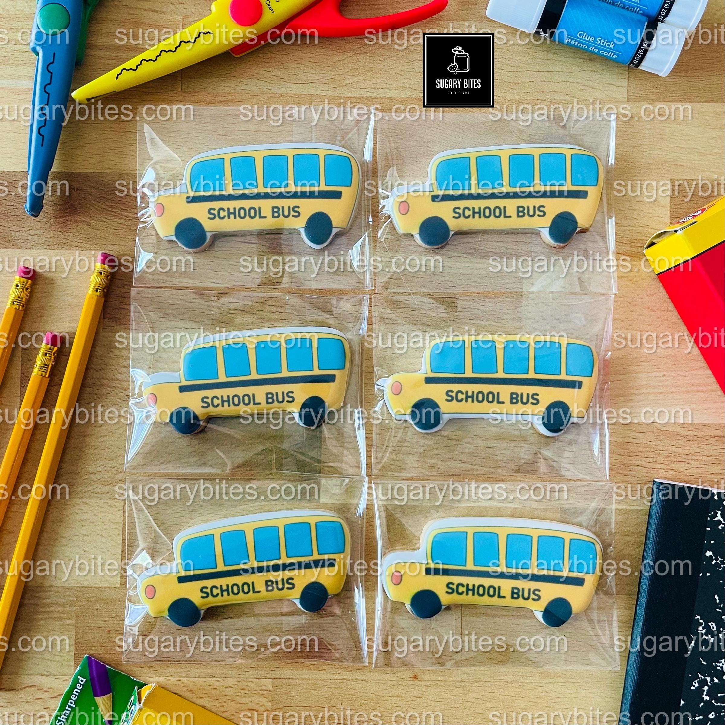 Back to School Cookies, School Bus Cookies, First Day of Class Treats ...