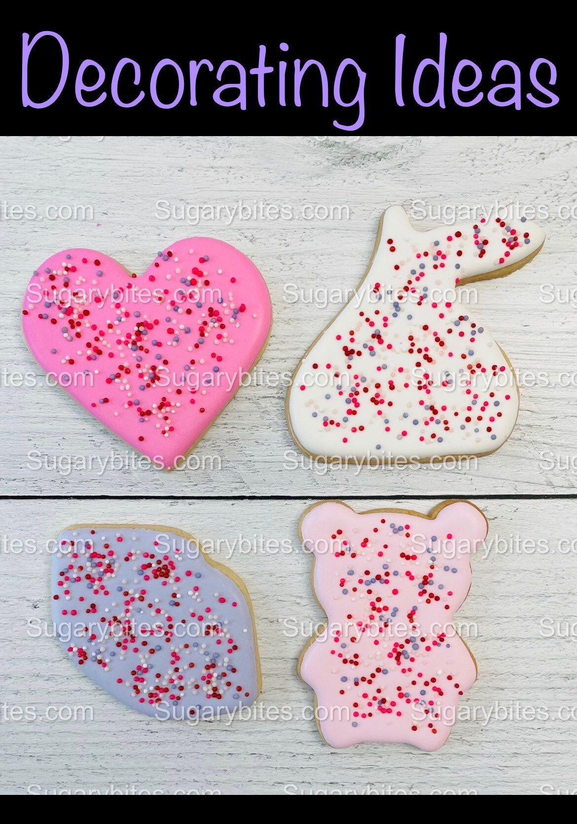Valentine's Day Cookie Decorating Kit, Deluxe Sprinkles - Etsy