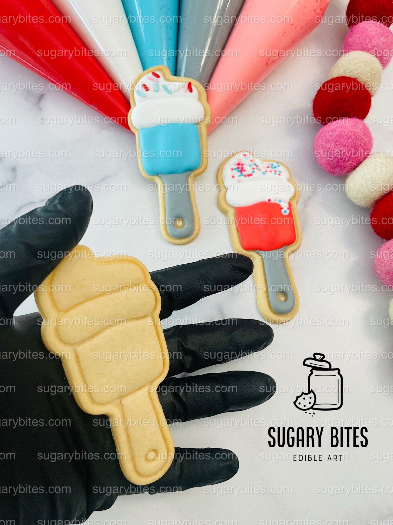 Baking Themed Cookie Decorating Kit, DIY Baking Sugar Cookie Kit ...