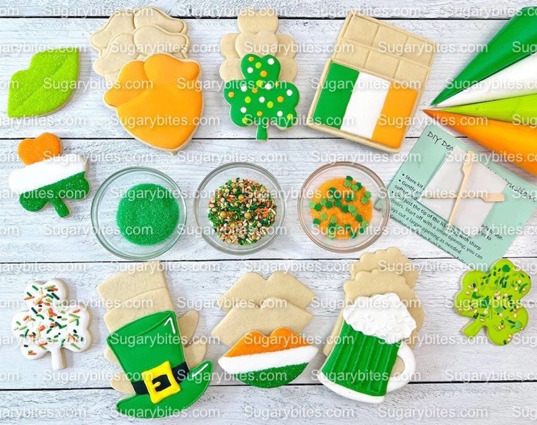 St. Patrick’s Day Cookie Decorating Kit, St. Patrick’s Day DIY Cookie ...