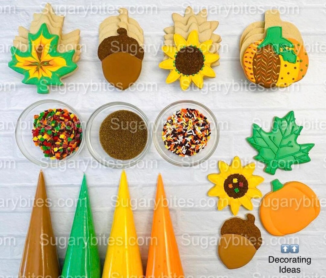 Fall Cookie Decorating Kit, INCLUDES 24 ITEMS Zoom Party Favors ...