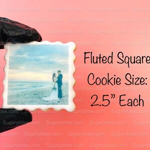 Edible Photo Cookie, Set of 12 Personalized Edible Photo Cookies ...