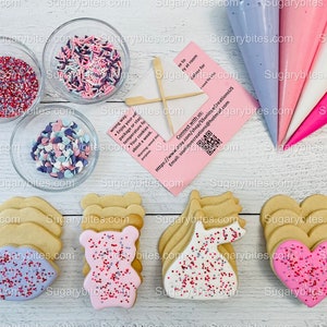 Valentine’s Day Cookie Decorating Kit, Valentines DIY Cookie Kit ...