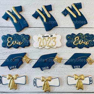 Graduation Cookies, Graduation Party, (large Cookies), Includes 12 ...