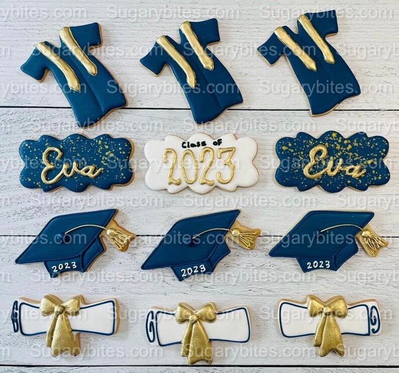 Graduation Cookies, Graduation Party, (large Cookies), Includes 12 ...