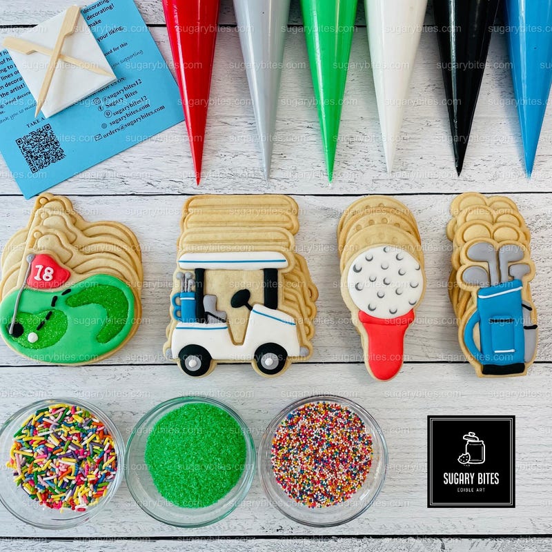 Golf Themed Cookies - Etsy