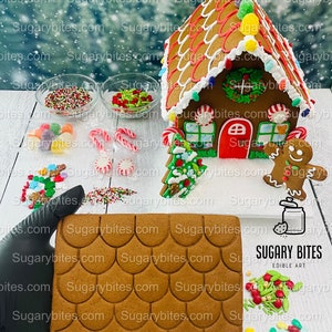 Gingerbread House Cookie Decorating Kit, DIY Cookie Kit, (large Cookies ...
