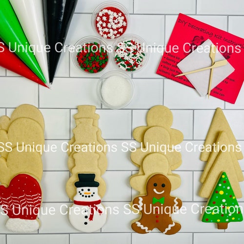 Ugly Sweater Cookie Decorating Kit large Cookies INCLUDES - Etsy