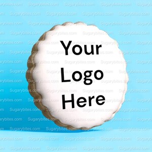 Edible Photo Cookie, Set of 12 Personalized Edible Logo Cookies ...
