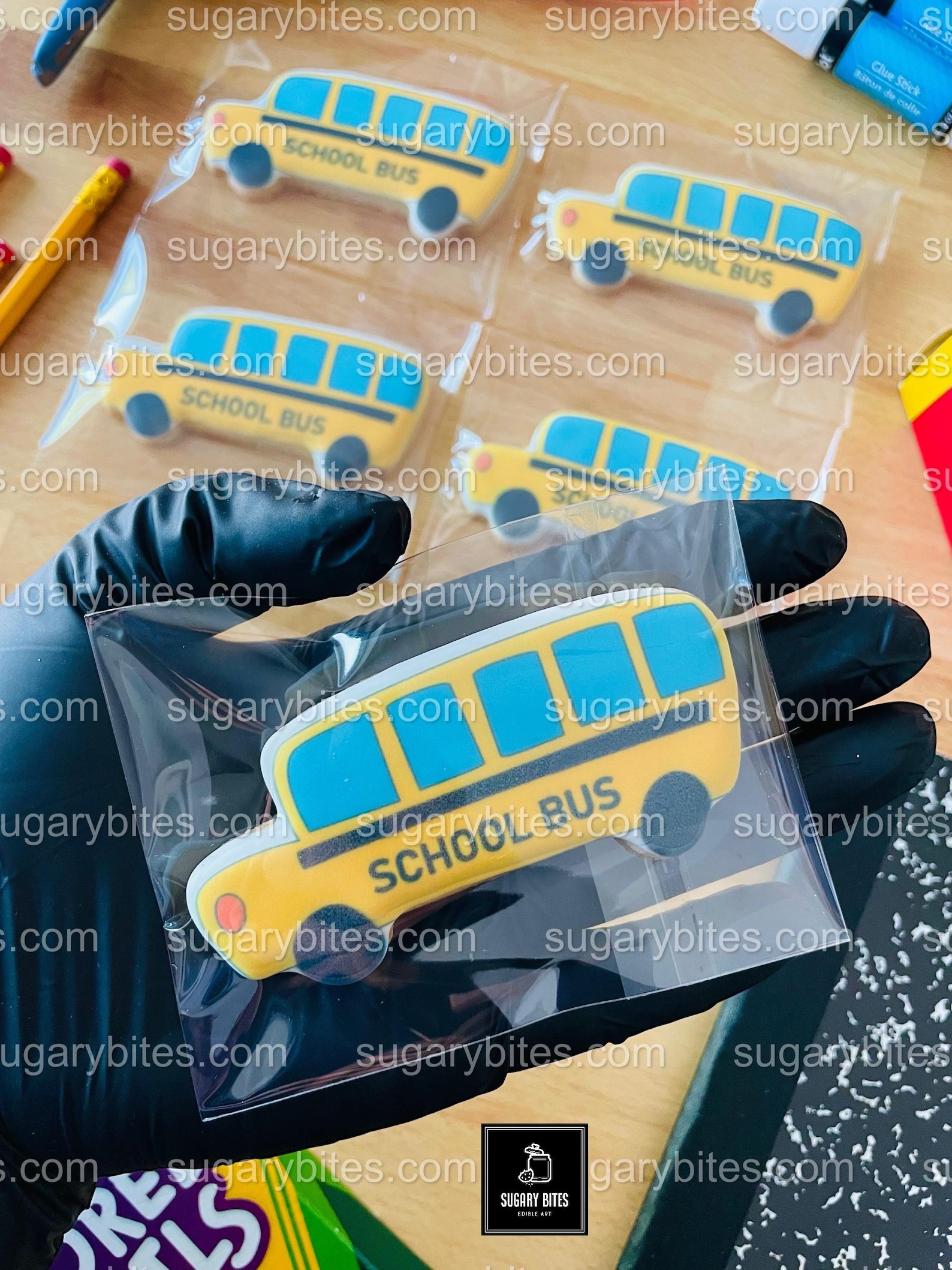 Back to School Cookies, School Bus Cookies, First Day of Class Treats ...