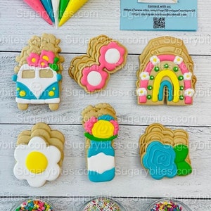Groovy Cookie Decorating Kit, Summer DIY Sugar Cookie Kit, **INCLUDES ...