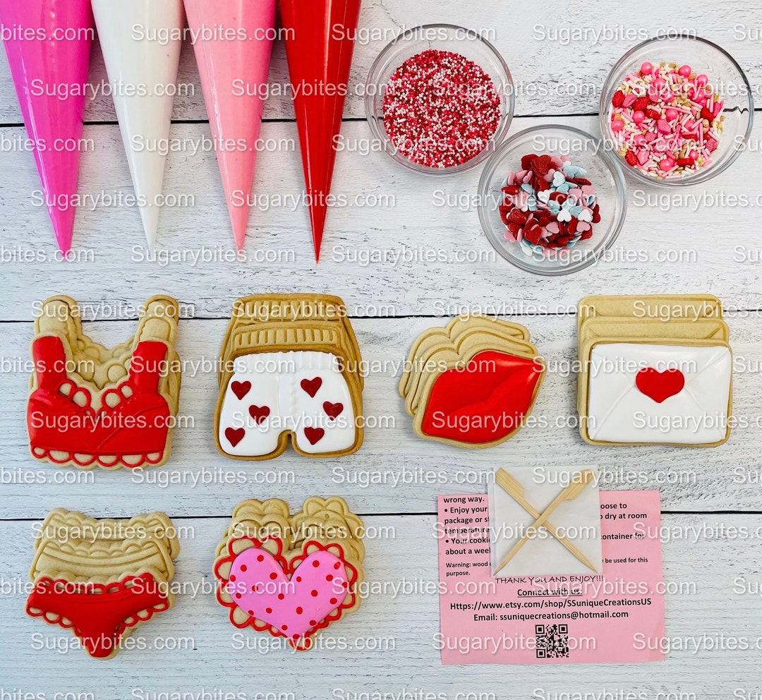 Valentines Cookie Decorating Kit, Valentines DIY Cookie Kit, **INCLUDES ...